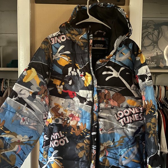 Jackets & Coats | Looney Tunes Puffer Jacket | Poshmark